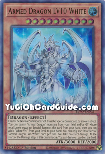 Yu-Gi-Oh! Armed Dragon LV10 White