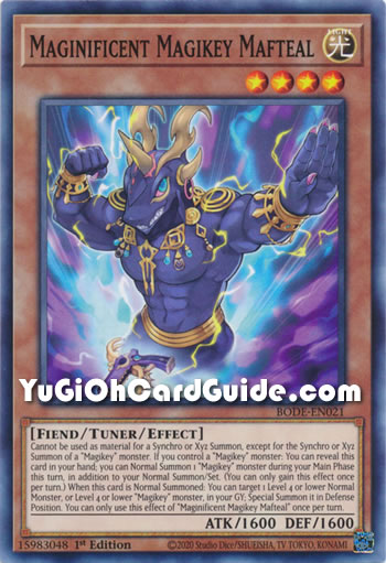 Yu-Gi-Oh! Maginificent Magikey Mafteal