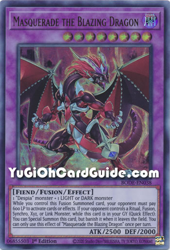 Yu-Gi-Oh! Masquerade the Blazing Dragon