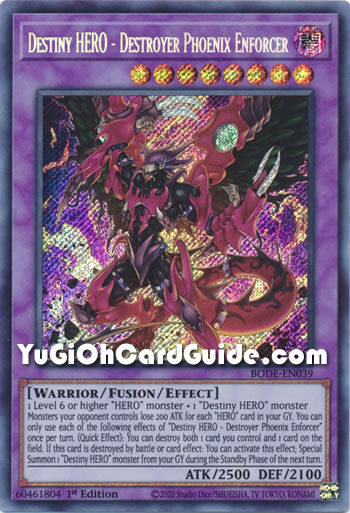 Yu-Gi-Oh! Destiny HERO - Destroyer Phoenix Enforcer