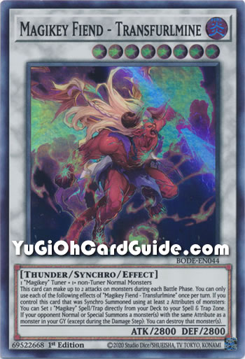 Yu-Gi-Oh! Magikey Fiend - Transfurlmine