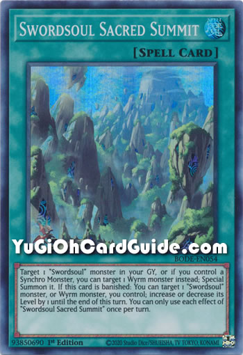 Yu-Gi-Oh! Swordsoul Sacred Summit