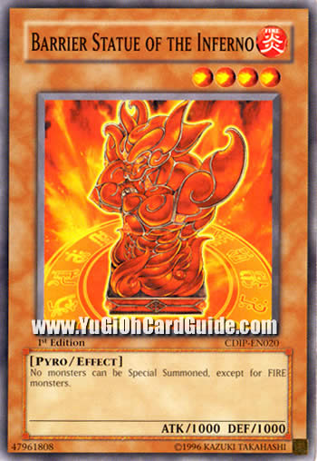 Yu-Gi-Oh! Barrier Statue of the Inferno
