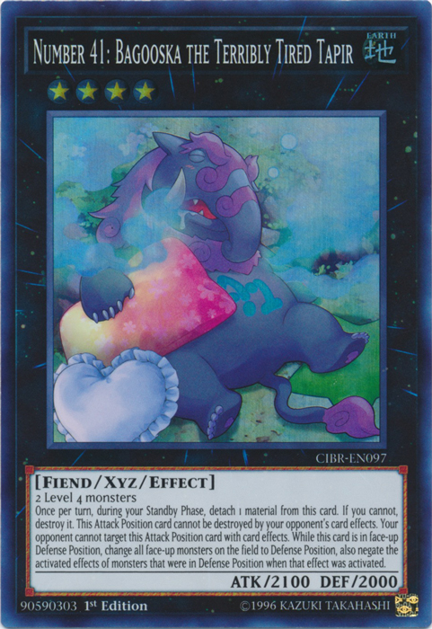 Yu-Gi-Oh! Number 41: Bagooska the Terribly Tired Tapir