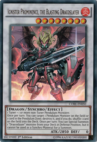 Yu-Gi-Oh! Ignister Prominence, the Blasting Dracoslayer