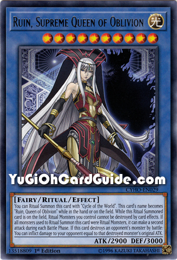 Yu-Gi-Oh! Ruin, Supreme Queen of Oblivion
