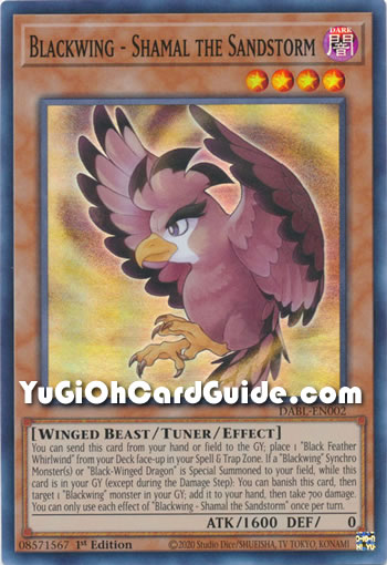 Yu-Gi-Oh! Blackwing - Shamal the Sandstorm