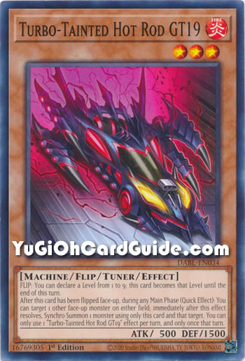 Yu-Gi-Oh! Turbo-Tainted Hot Rod GT19