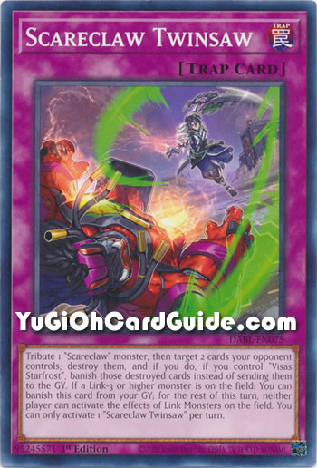 Yu-Gi-Oh! Scareclaw Twinsaw