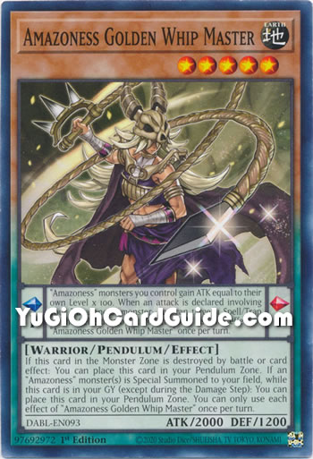 Yu-Gi-Oh! Amazoness Golden Whip Master
