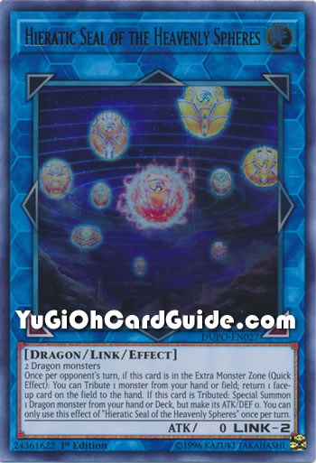 Yu-Gi-Oh! Hieratic Seal of the Heavenly Spheres