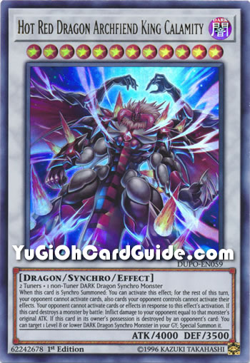 Yu-Gi-Oh! Hot Red Dragon Archfiend King Calamity