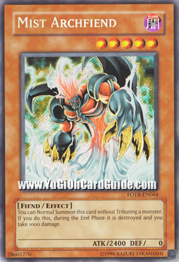 Yu-Gi-Oh! Mist Archfiend