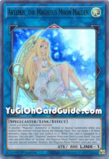 Yu-Gi-Oh! Artemis, the Magistus Moon Maiden
