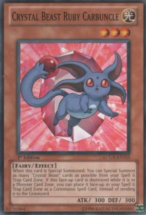 YuGiOh Crystal Beast Ruby Carbuncle