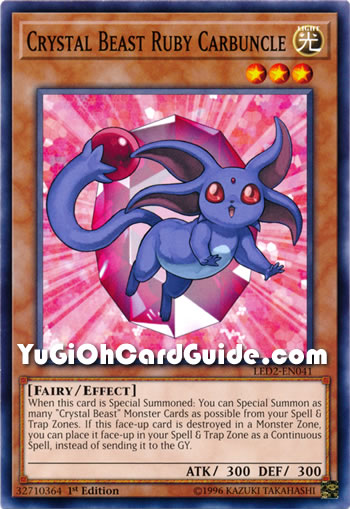 Yu-Gi-Oh! Crystal Beast Ruby Carbuncle