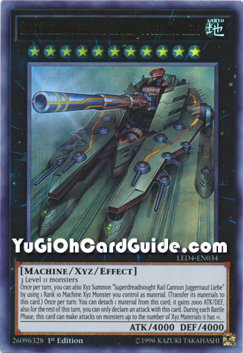 Yu-Gi-Oh! Superdreadnought Rail Cannon Juggernaut Liebe