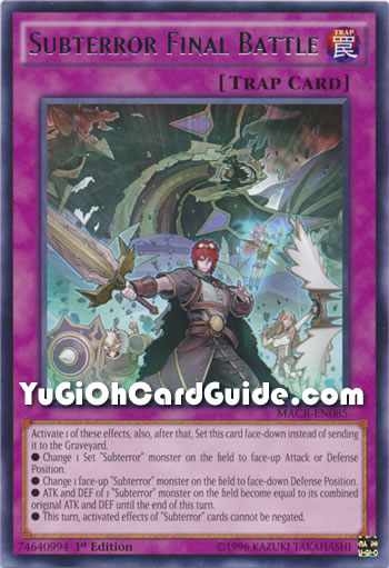 Yu-Gi-Oh! Subterror Final Battle