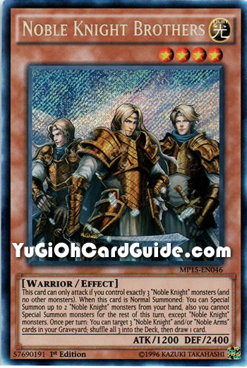 Yu-Gi-Oh! Noble Knight Brothers