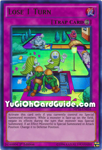 Yu-Gi-Oh! Lose 1 Turn