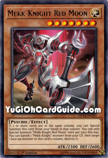 Yu-Gi-Oh! Mekk-Knight Red Moon