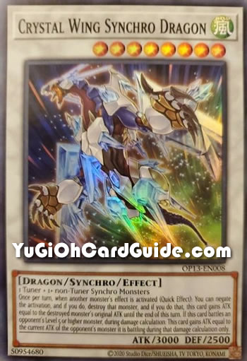Yu-Gi-Oh! Crystal Wing Synchro Dragon