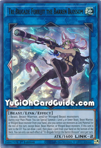 YuGiOh Tri-Brigade Ferrijit the Barren Blossom