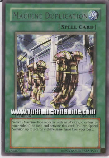 YuGiOh Machine Duplication