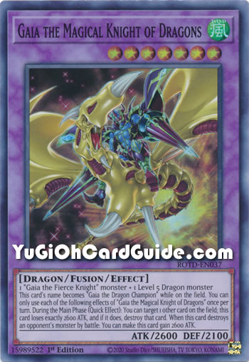 Yu-Gi-Oh! Gaia the Magical Knight of Dragons