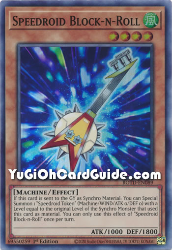 Yu-Gi-Oh! Speedroid Block-n-Roll