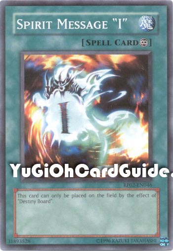 Yu-Gi-Oh! Spirit Message "I"