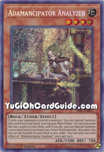 Yu-Gi-Oh! Adamancipator Analyzer
