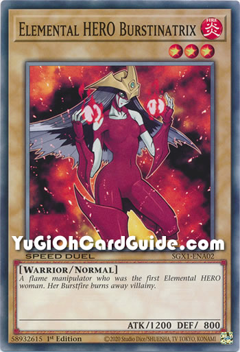 Yu-Gi-Oh! Elemental HERO Burstinatrix