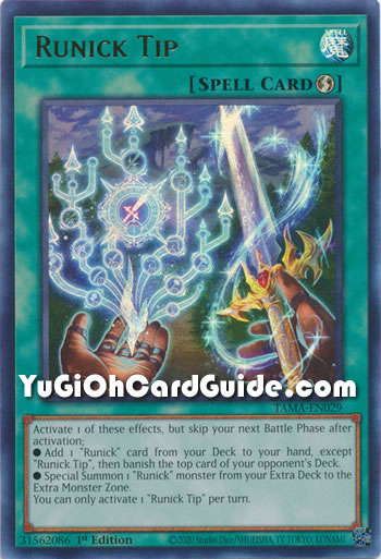 Yu-Gi-Oh! Runick Tip