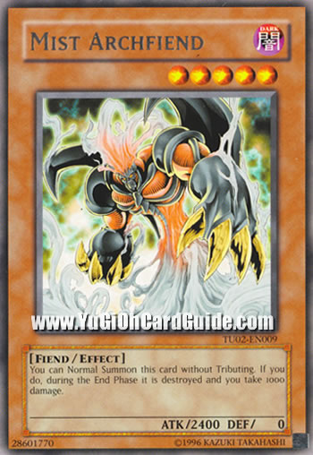 Yu-Gi-Oh! Mist Archfiend