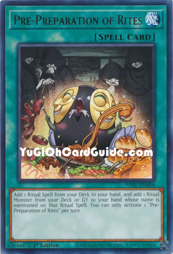 Yu-Gi-Oh! Pre-Preparation of Rites